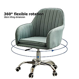 ECBETCR Chair Desk Chair Swivel Ergonomic Office Chair Mid Back Office Chair Ergonomic Swivel Desk Office Chair with Lumbar Support Adjustable Height PU Leather Computer Task Chairs