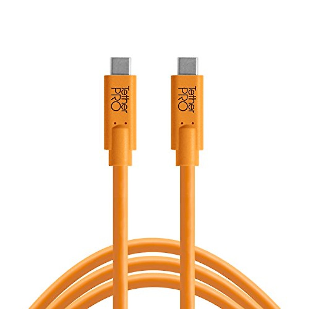 Tether Tools TetherPro USB-C to USB-C Cable | for Power Delivery, Fast Transfer and Connection Between Camera and Computer | High Visibility Orange | 3 Feet (.9 m)