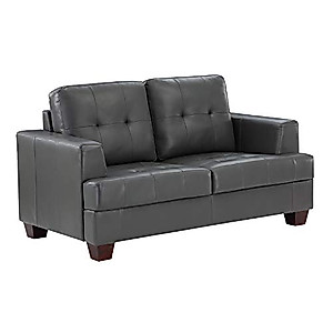 Lexicon Roff Living Room Loveseat, Gray