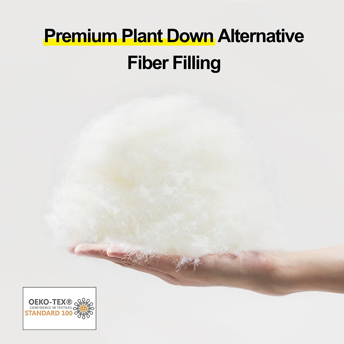 YOUR MOON Soft Pillows Queen Size for Sleeping, Support Bed Pillows, Fluffy Down Alternative Pillow, Luxury Hotel Gel Pillows for Side Sleeping (White)