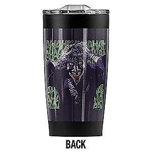 Logovision Batman Joker Insanity Stainless Steel Tumbler 20 oz Coffee Travel Mug/Cup, Vacuum Insulated & Double Wall with Leakproof Sliding Lid | Great for Hot Drinks and Cold Beverages