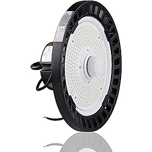RuggedGrade 40,000 Lumen LED High Bay Light - Titan III 300 Watt LED High Bay Lighting UFO LED Light - Ultra Efficient 150 Lumens to watt - 5000K – Dimmable - DLC Premium
