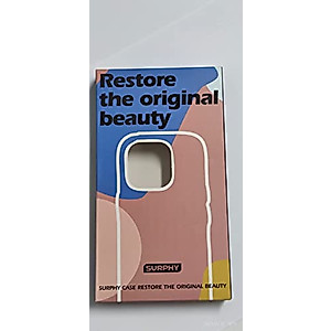 SURPHY Square Design for iPhone 11 Case with Camera Protection, Straight Edge Slim Design, Liquid Silicone Phone Case for iPhone 11 6.1 inches, Light Pink