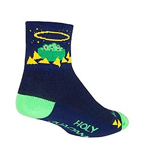 SockGuy Classic 3in HolyGuac Cycling/Running Socks (HolyGuac - L/XL)