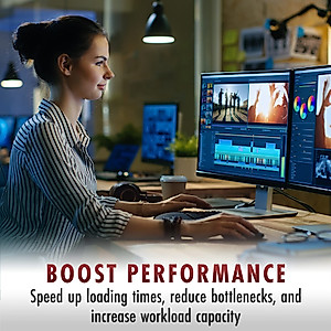 A-Tech 32GB Kit (2x16GB) DDR4 2133MHz PC4-17000 ECC RDIMM 2Rx4 1.2V Dual Rank ECC Registered DIMM 288-Pin Server & Workstation RAM Memory Upgrade Modules (A-Tech Enterprise Series)
