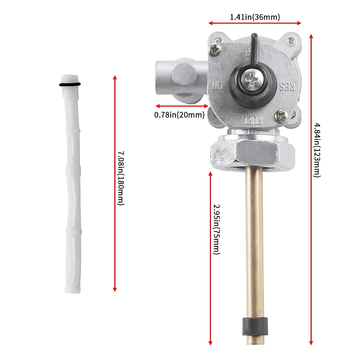 VT750C Fuel Gas Tank Switch Valve Petcock Compatible with Honda Shadow Aero VT750C2 VT750CA VT750C2F 2007-2009 Replace 16950-MEG-023 by OTOHANS AUTOMOTIVE