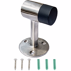 GZJFMY Heavy Duty Floor Stop ,Floor Type Door Stop,3 Inch High Door Stopper with Rubber Head (1 pcs)