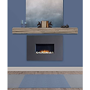 Pearl Mantels 492-60-WEATHER Acacia Wood Fireplace Mantel Shelf, 60", Weathered Finish