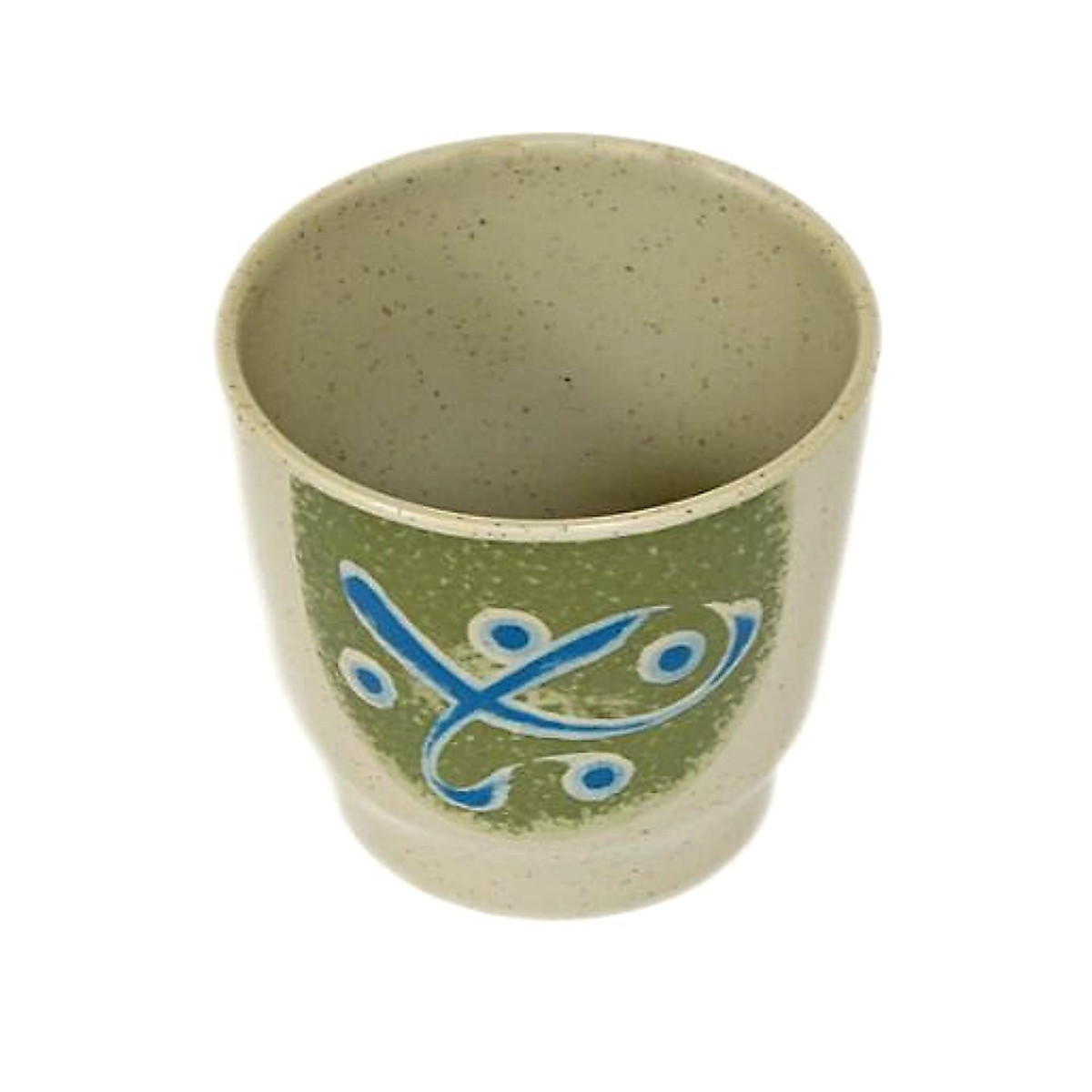 Ceramic Japanese Handleless Tea Cup, Small Authentic Beverage Cups with No Handle, Kitchen Dinner Party Supplies, 3 Inches