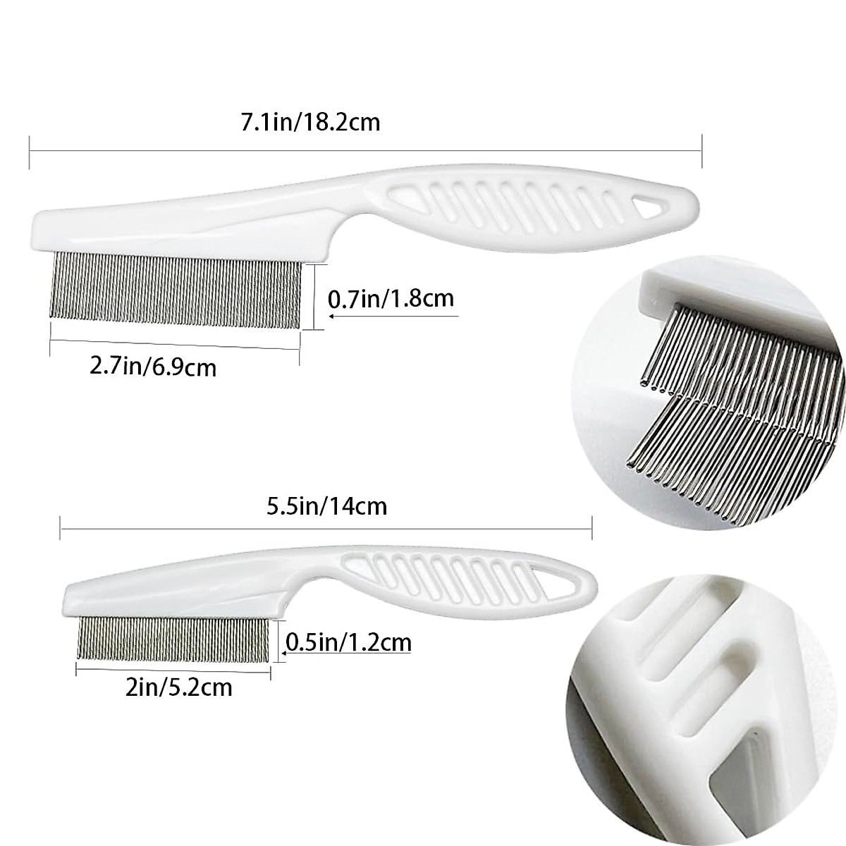 Multifunctional Pet Grooming Comb - Flea Removal, Tear Stain Remover for Dogs, Cats, Puppies, and Small Pets