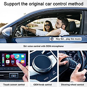 Wireless CarPlay Adapter for iPhone, Wireless CarPlay Dongle Plug & Play 5Ghz WiFi Auto-Connect No Delay Online Update, 2022 Speed Fastest CarPlay Adapter for OEM Wired CarPlay Cars After 2016