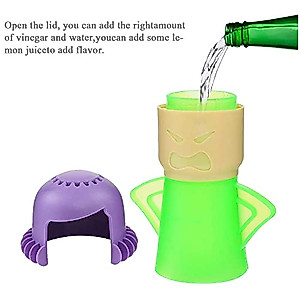 Angry Mama Microwave Cleaner Microwave Oven Steam Cleaner and Disinfects With Vinegar and Water for Kitchens, Fantastic Cleaning Gadget (Green)