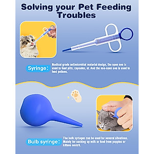 Huimpet 52Pcs Puppy Whelping Kit, Newborn Pets Whelping Supplies with 4 Puppy Feeding Tube,15 Puppy Whelping Collars, 15 Cord Clamps, 2 Gloves, Digital Thermometer, Stethoscope and More