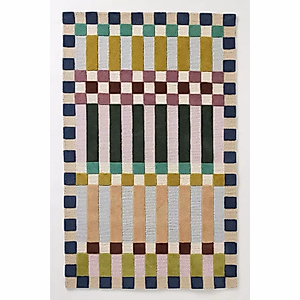 Hand-Tufted Hoxton Rug Handmade Carpets for Bedroom Livingroom Hand Tufted Moder (2x6 Runner)