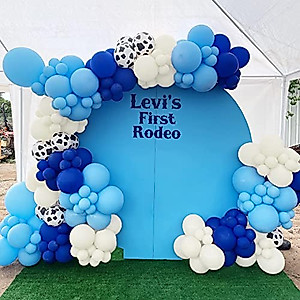 Royal Blue Balloons 110Pcs Dark Blue Balloon Garland Arch Kit 5/10/12/18 Inch Matte Latex Blue Balloons Different Sizes as Gender Reveal Balloons Baby Shower Birthday Graduation Party Decorations