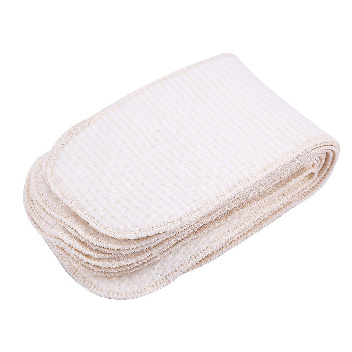 Reusable Cloth Diaper Inserts, 10Pcs Breathable Cotton Baby Nappies Newborn Washable Absorbent Nappy Liners for Babies and Toddlers