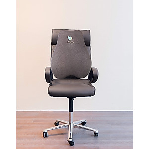 FOMI Extra High Back Lumbar Support Pillow | Thick Thoracic Foam Pad for Car, Home, Office, Gaming Chair, Wheelchair, Recliner | Sciatica, Tailbone Pain Relief | Upper Lower Backrest, Posture Aid