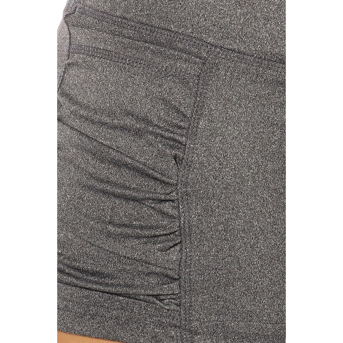 ShoSho Womens High Waist Biker Shorts Tummy Control Butt Sculpting Athleisure Bottoms Compression Shorts W/Phone Pockets Solid Black Medium