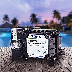NSI TORK TPE24VA 24-Volt Valve Actuator Control, Compatible with all 24VAC Control Systems, for Pools, Spa Equipment, Solar and More, black