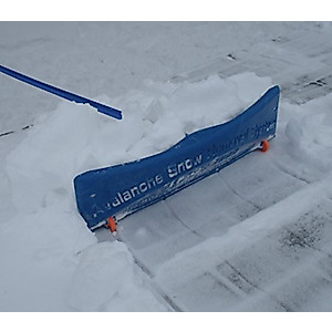 Avalanche! Snow Roof Rake, Easy Snow Removal from Roof, Prevents Ice Dams, Quick Assembly, 24” Wide Head, 20’ Reach, Built-In Wheels Prevent Damage, Made in the USA, SRD20