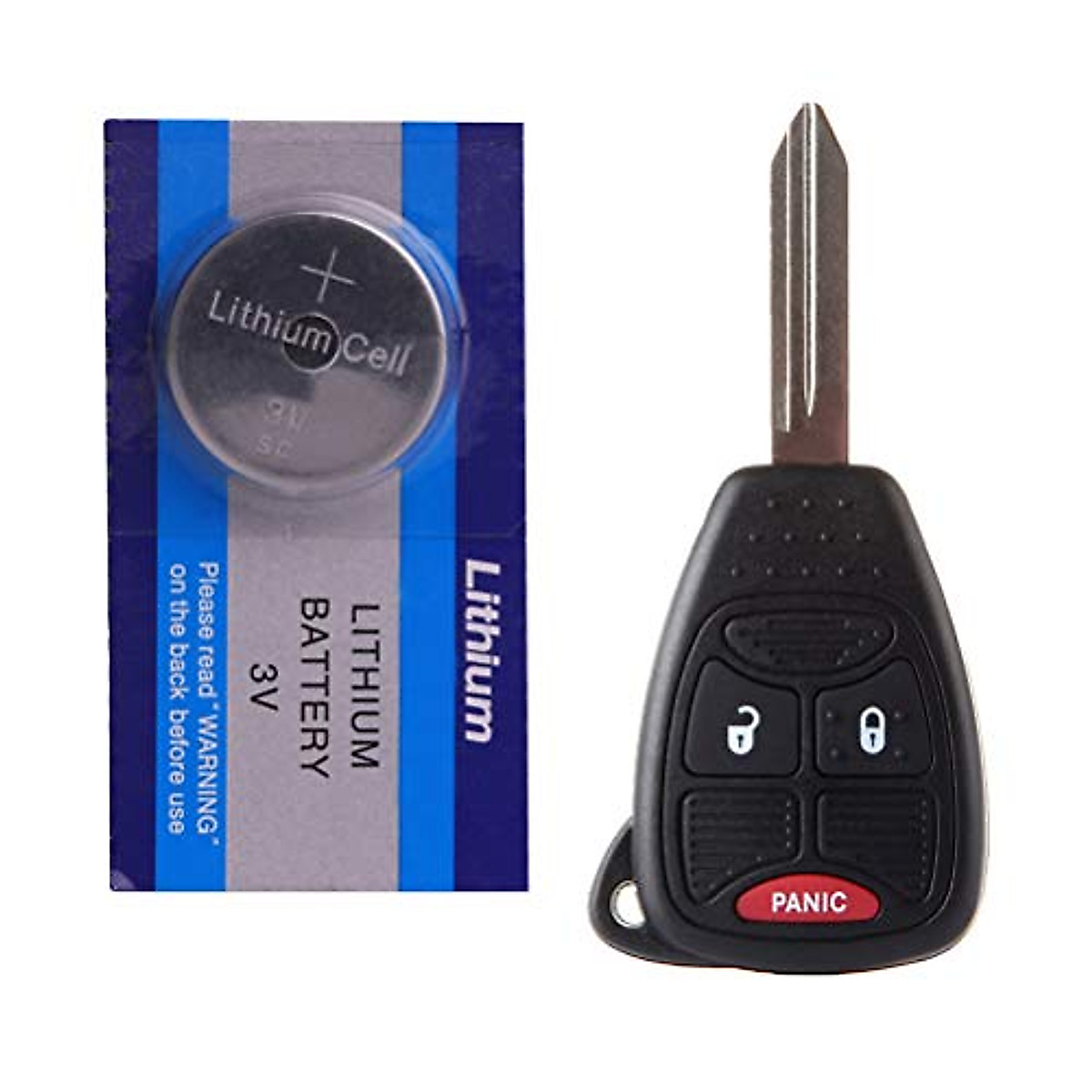 SCITOO 1 PC Key Fob Keyless Entry Remote Control Fits 2008-2010 for Chrysler 200 2008-2013 for Chrysler 300 2009-2012 for Chrysler Aspen (FCC OHT692713AA) 3 Buttons
