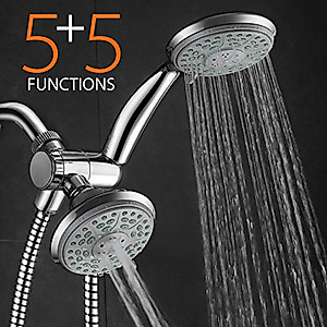 Aquadance by HotelSpa 24-Setting Slimline Showerhead and Hand Shower Combo