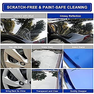 GMISUN Clay Towel, 2 Pack Clay Bar Towel for Car Detailing, Fine Grade Auto Magic Clay Bar Cloth, Scratch-Free and Paint Safe, for Cars Polishing Detailing, Removing Paint Contaminants