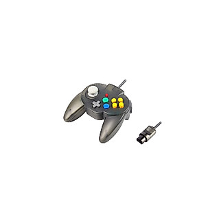Warrior 64 Wired Controller for Original Nintendo 64 N64 Console (Black)