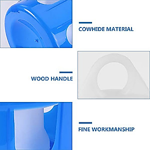 TEHAUX Pigeon Feeder - Large Capacity Automatic Bird Pigeon Feeder Water Dispenser Waterer for Pet Bird Pigeon Parrots Cage Accessories (6.5L White and Blue)