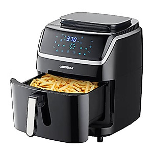 GoWISE USA 7-Quart Steam Air Fryer - with Touchscreen Display with 8 cooking presets + 100 Recipes