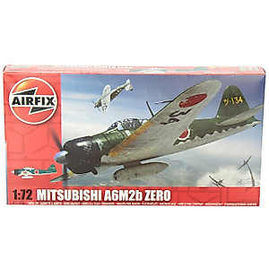 Airfix A01005 Mitsubishi Zero Model Building Kit, 1:72 Scale, Navy