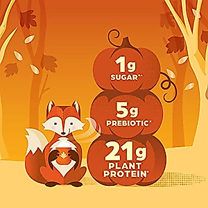 Orgain Organic Vegan Protein Powder, Pumpkin Spice - 21g of Plant Based Protein, Non Dairy, Gluten Free, 1g of Sugar, Soy Free, Kosher, Non-GMO, 1.02 Lb (Packaging May Vary)