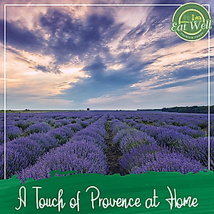 Eat Well Dried Lavender Flowers 16 oz, Bulk Size Lavender Petals for Lavender Tea, Edible Culinary Lavender for Baking and Cooking, Dry Lavender Flowers for Soaps, Lavender Buds for Home Fragrance