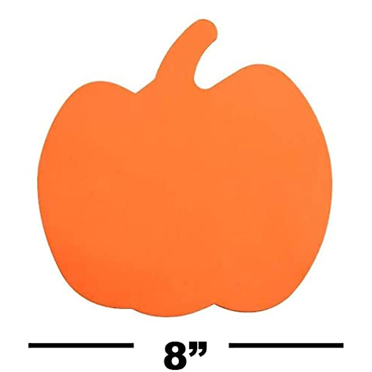 4E's Novelty Foam Pumpkin Shapes Craft (12 Pack) Halloween Crafts for Kids, Large 8" Cutouts - Fall Crafts for Kids Toddlers Classroom Supplies Halloween Activities for Kids Party Ages 2-4 3-5 4-8