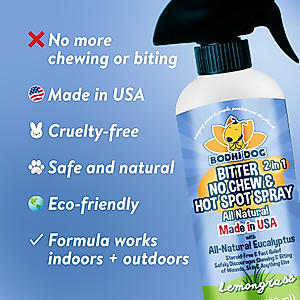 Bodhi Dog Bitter 2 in 1 No Chew 17oz + Peppermint Dental Water Addititve Bundle