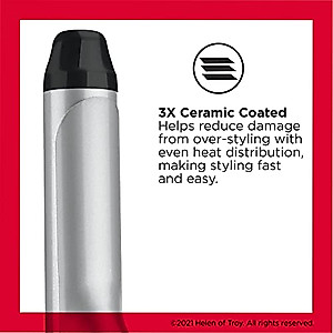 Revlon Perfect Heat Triple Ceramic Curling Iron | For Silky Smooth Tousled Curls (1-1/4 in)