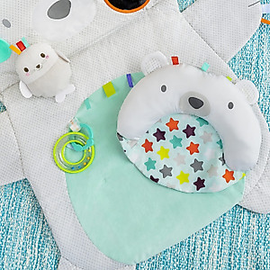 Bright Starts Tummy Time Prop & Play Activity Mat - Polar Bear, Ages Newborn +, 1 Count (Pack of 1)