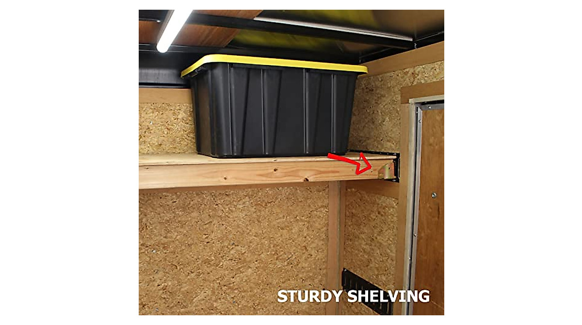Custom E-Track Storage Shelf Brackets - Pack of 4