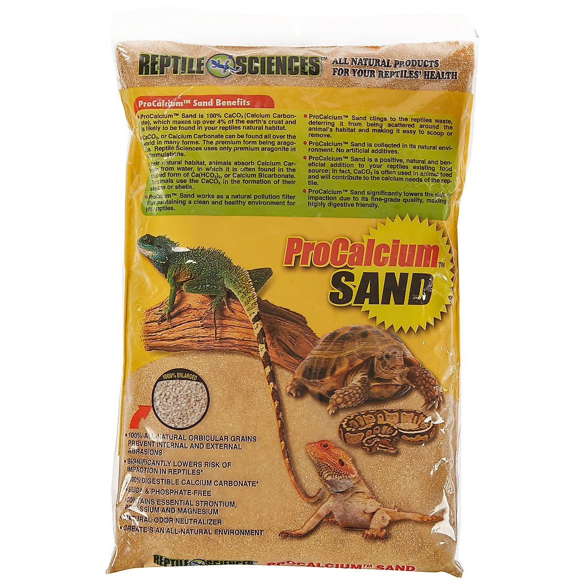 Reptile Sciences Terrarium Sand, 10-Pound, Natural Sedona