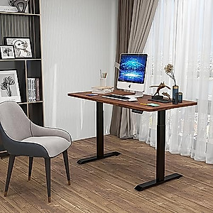 TRUNYAQI Dual Motor Electric Stand Up Desk Frame, Heavy Duty Ergonomic Standing Desk Frame for 27 to 71 Inch Table Tops,Sit Stand Memory Computer Desk Frame, Adjustable Height and Length