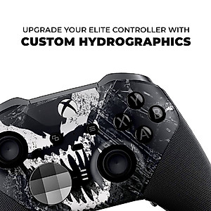 DreamController Vennom X-box Elite Controller Series 2 Limited Edition Custom Elite Series 2 Controller for X-box One/Series X/S. Made with Advanced Hydro-Dip Paint Technology (Not Just a Skin)