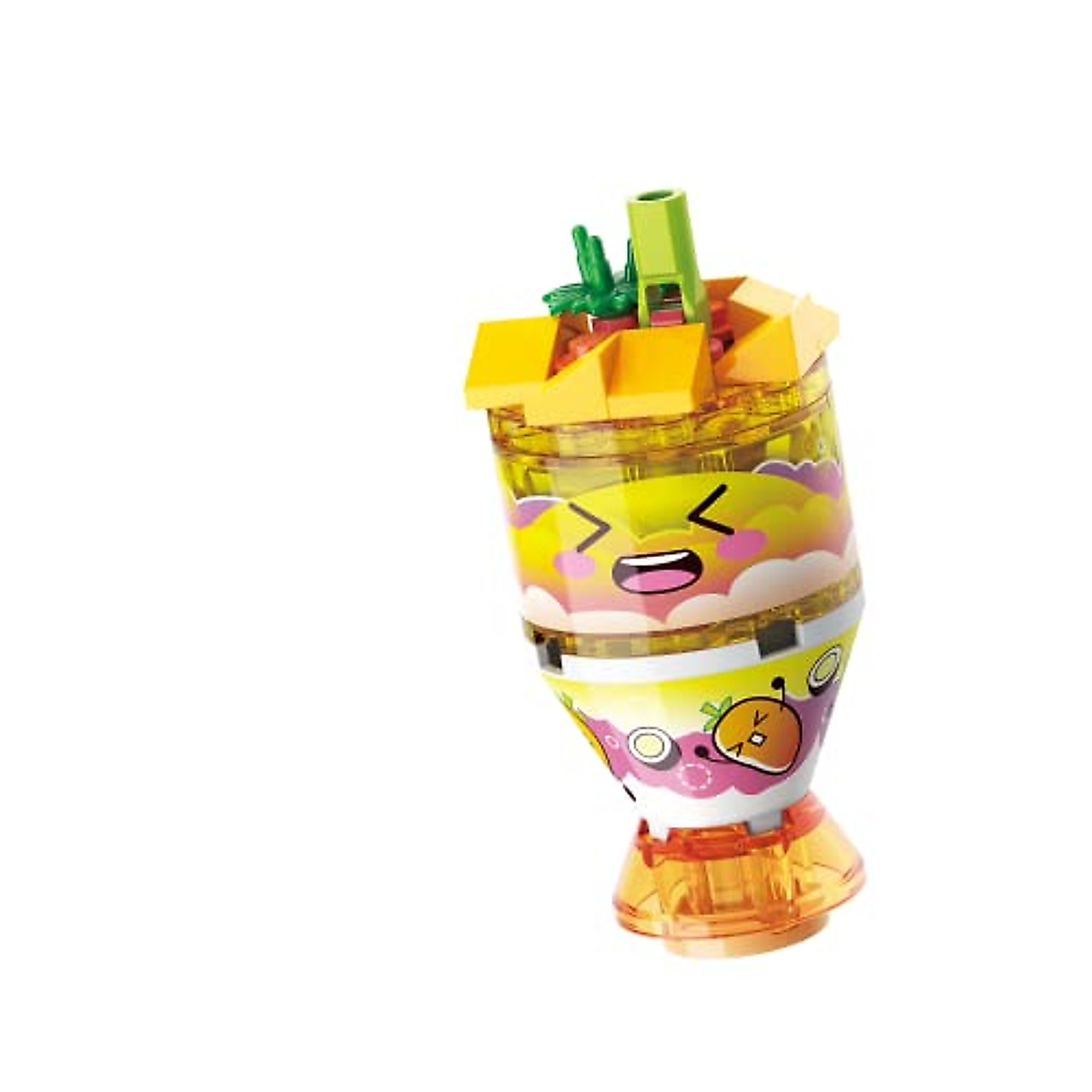 Apostrophe Games 6 in 1 Boba Teas Building Block Set – 108 Pcs – Milk Tea, Peach Oolong, Mango Sago – Drinks for Building