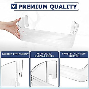 UPGRADED 240323002 Refrigerator Door Bin Shelf Compatible with Frigidaire & Electrolux Parts Replaces 240323006 240323009 240323005 AP2115742 AH429725 EA429725 PS429725