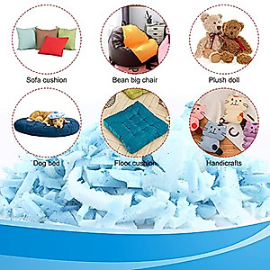 MorTime 5 lb Bean Bag Filler Shredded Memory Foam Fill for Bean Bags Pillows Chairs Crafts, Bean Bag Refill Replacement Fills, 14 L