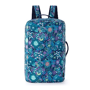 Sakroots Women's Go Travel Backpack in Eco-Twill, Royal Blue Seascape, One Size