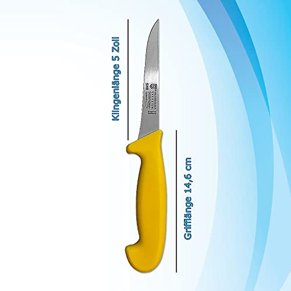 SMI - 5 Pcs Butcher Knife Set Professional Boning Knife Chef Knife Sharp Kitchen Knives Solingen Knife - Made In Germany