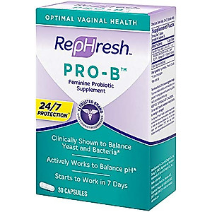 RepHresh Pro-B Probiotic Supplement for Women, 30 Oral Capsules