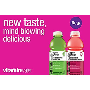 Vitamin Water ZERO Sugar - Forever You - Coconut Lime | 20 Fl Oz Bottles, Nutrient Enhanced Flavored Water w/Vitamins, Antioxidants, Electrolytes | Pack of 12
