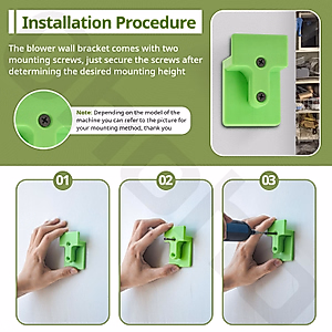 Leaf Blower Wall Mount Bracket for Ego Power+ 530CFM, 650CFM, 615CFM, LB5300 Leaf Blower, Easy to Store Your Blower, with Accessories(Does not Conform to self 765 cfm)