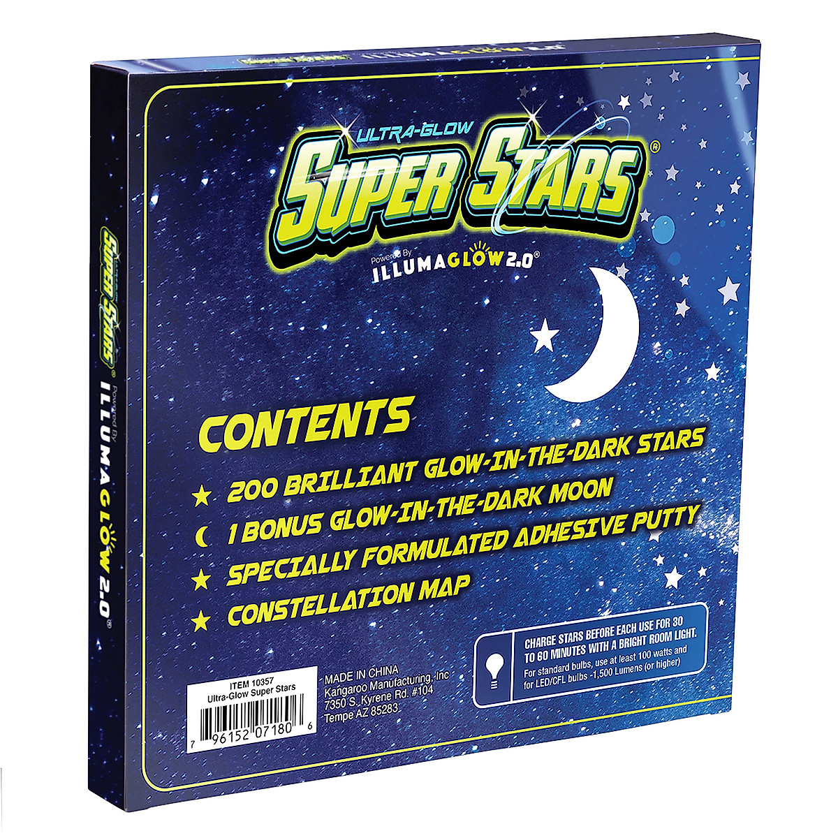 Glow in The Dark Stars; 200 Count w/ Bonus Moon, Includes Installation Putty for All of Your Glow in The Dark Stars for Ceiling, Stocking Stuffers for Kids, Baby Nursery